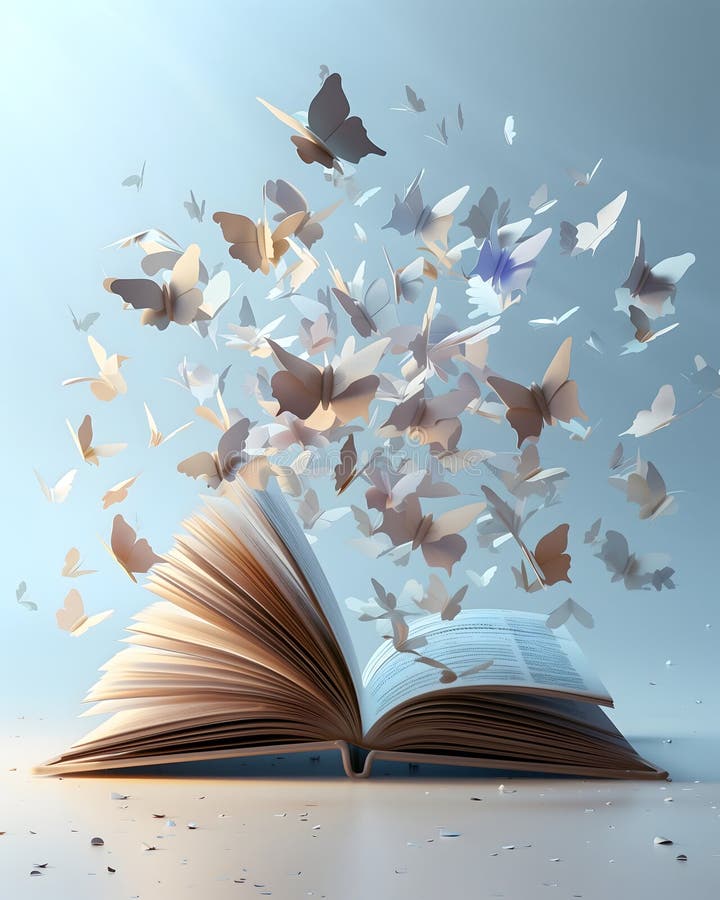 World Book Day Design - a Magic Nature Book Stock Illustration ...