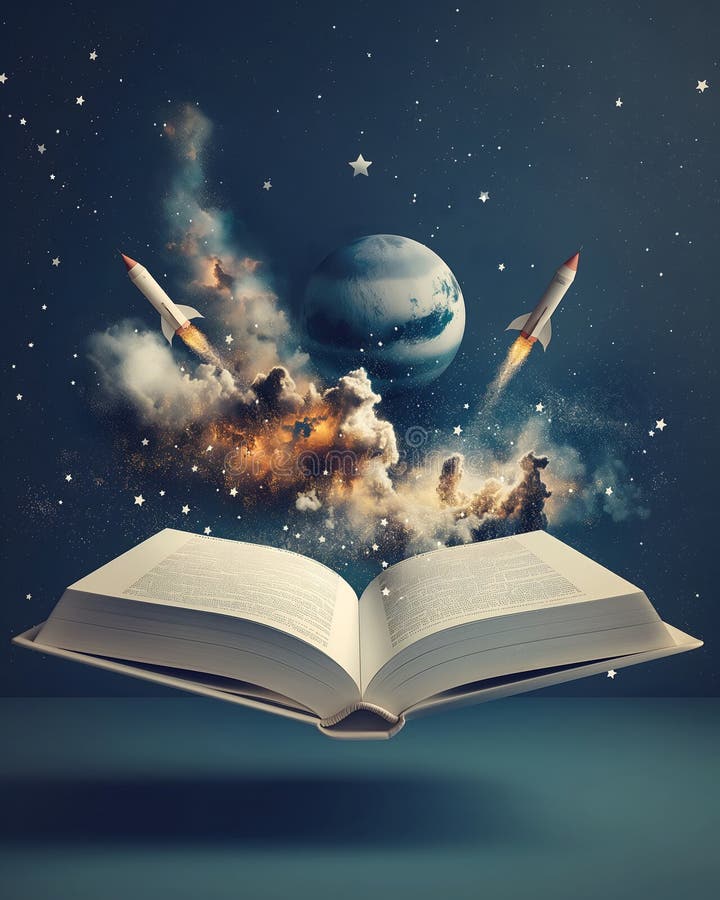 Magic Sci Fy Book Design Stock Illustrations – 12 Magic Sci Fy Book ...