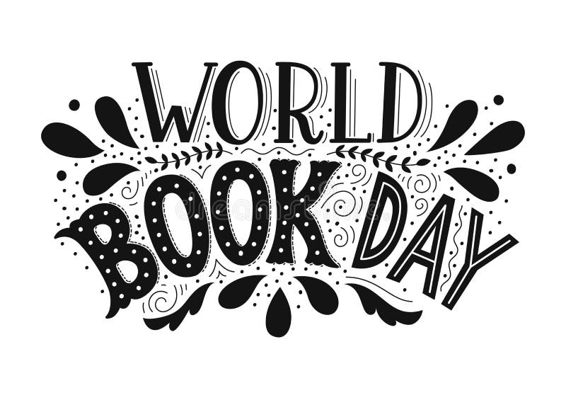 World Book Day Poster. Woman Reading a Book, Icon Vector, Book Lover ...