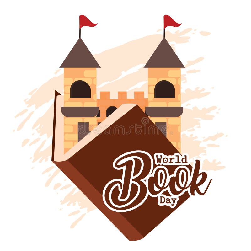 World Book Day Poster Fantasy Book Vector Stock Vector - Illustration ...