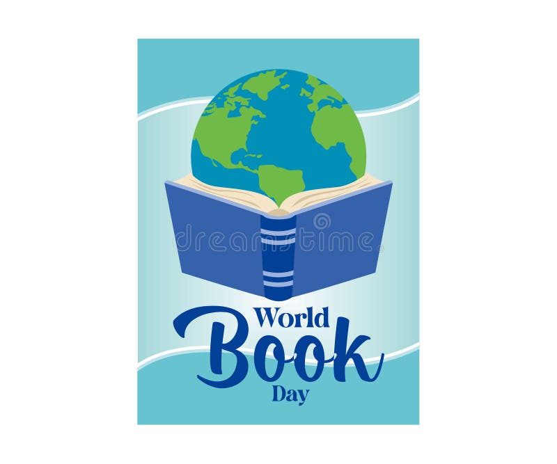 World Book Day Poster Planet Earth. Designed To Greeting or Celebrate ...