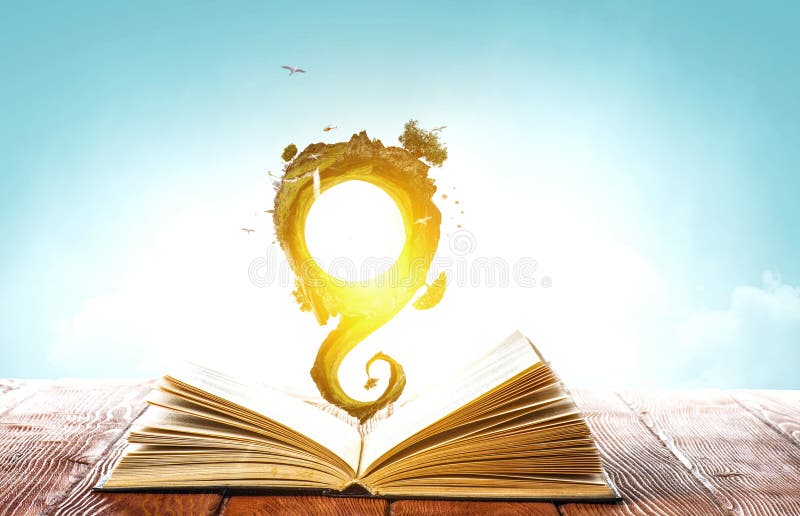 World of Books Concept. Mixed Media Stock Illustration - Illustration ...