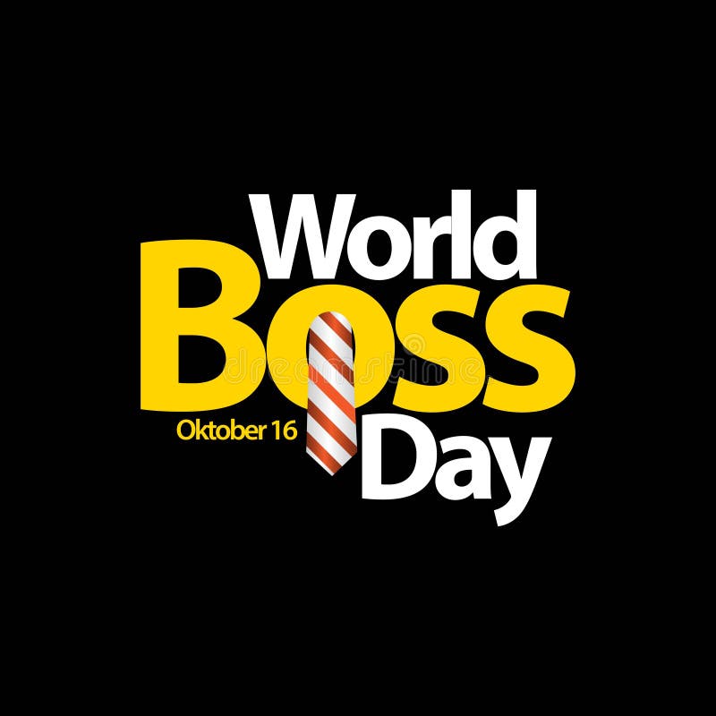 World Boss Day Vector Template Design Illustration Stock Vector ...