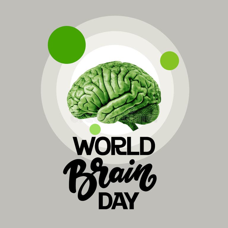 World Brain Day. stock illustration. Illustration of human - 330539598
