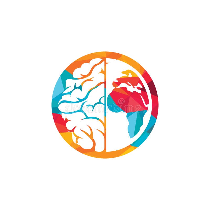 World Brain Vector Logo Template. Stock Vector - Illustration of brain ...