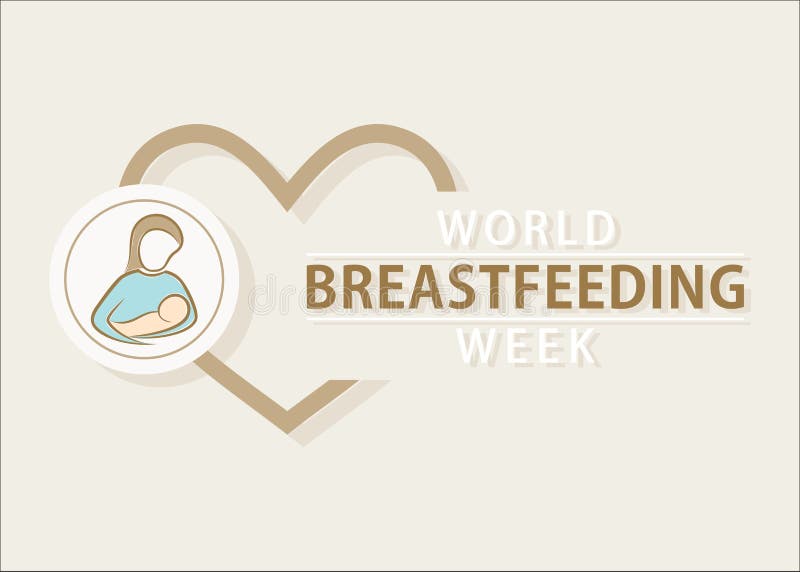 World Breastfeeding Week Poster Design Stock Vector - Illustration of ...