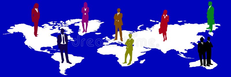 World business stock illustration. Illustration of banner - 8508432