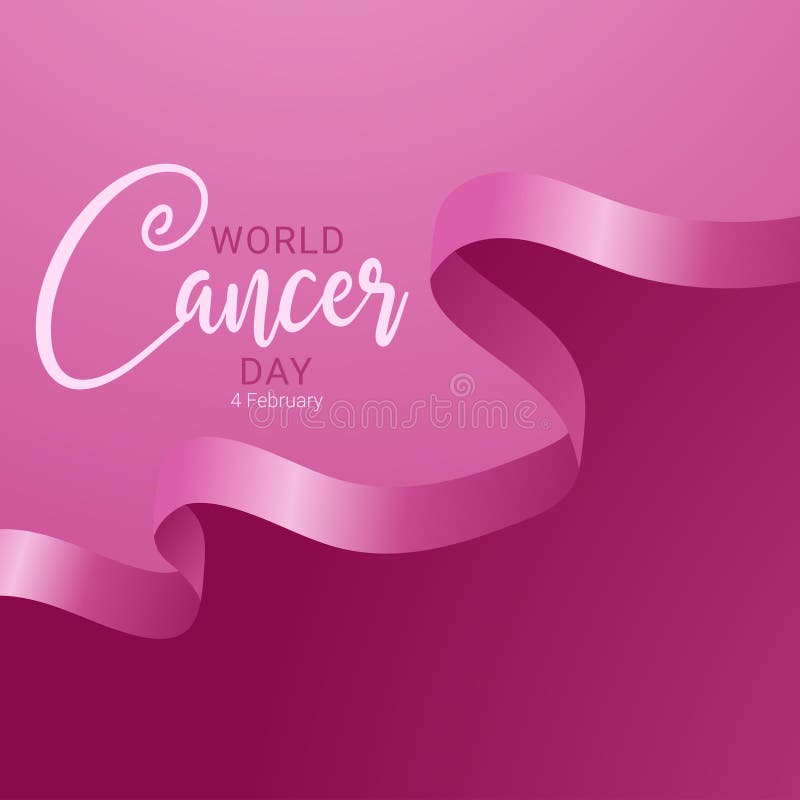 World Cancer Awareness Day Concept Banner Stock Vector - Illustration ...