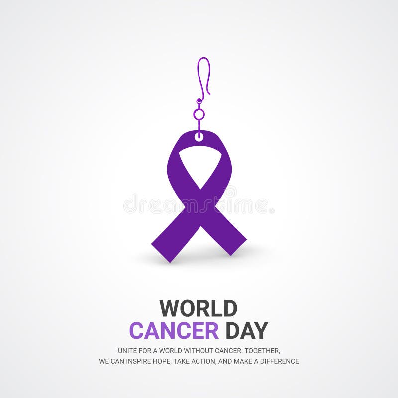 World Cancer Day Creative Design Vector 3d Illustration. Stock ...