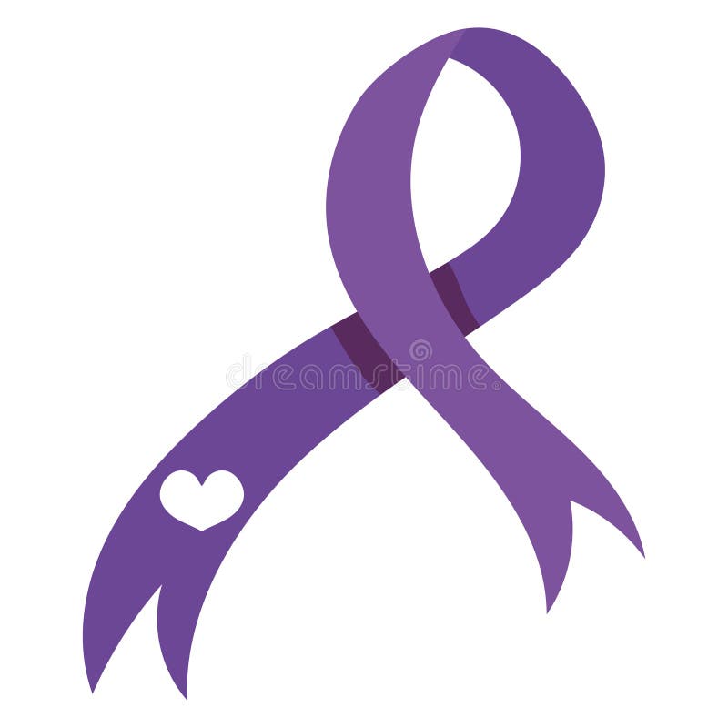 Purple Ribbon Campaign Domestic Violence Awareness Stock Vector ...