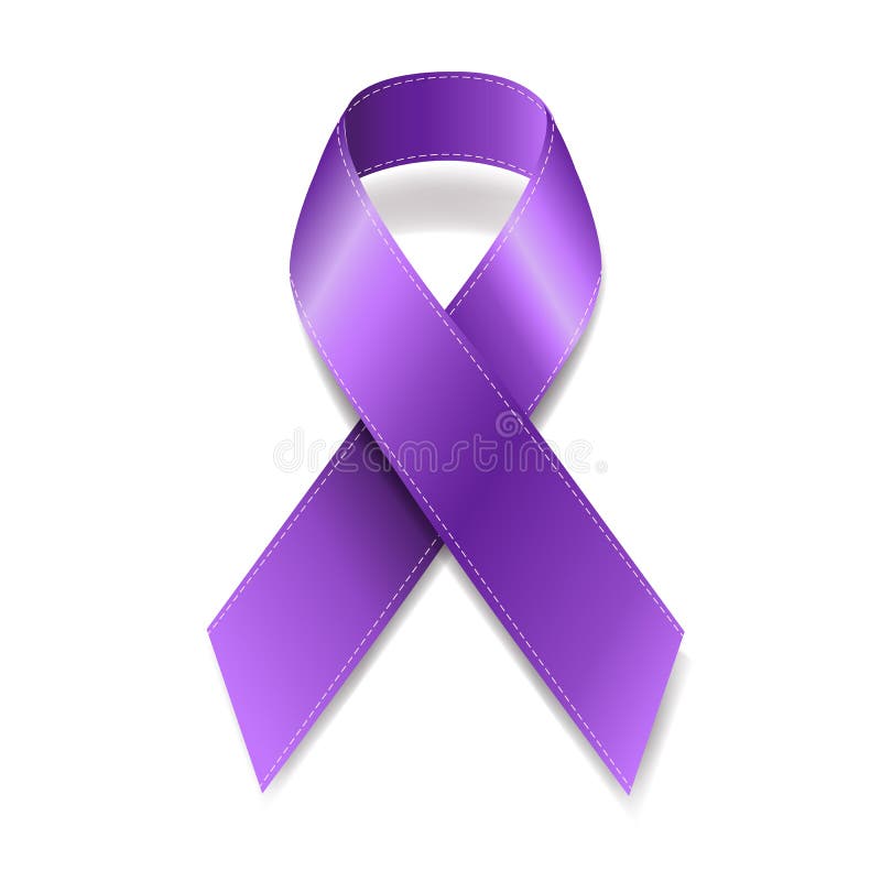 World Cancer Day with Realistic Violet Ribbon Stock Vector ...