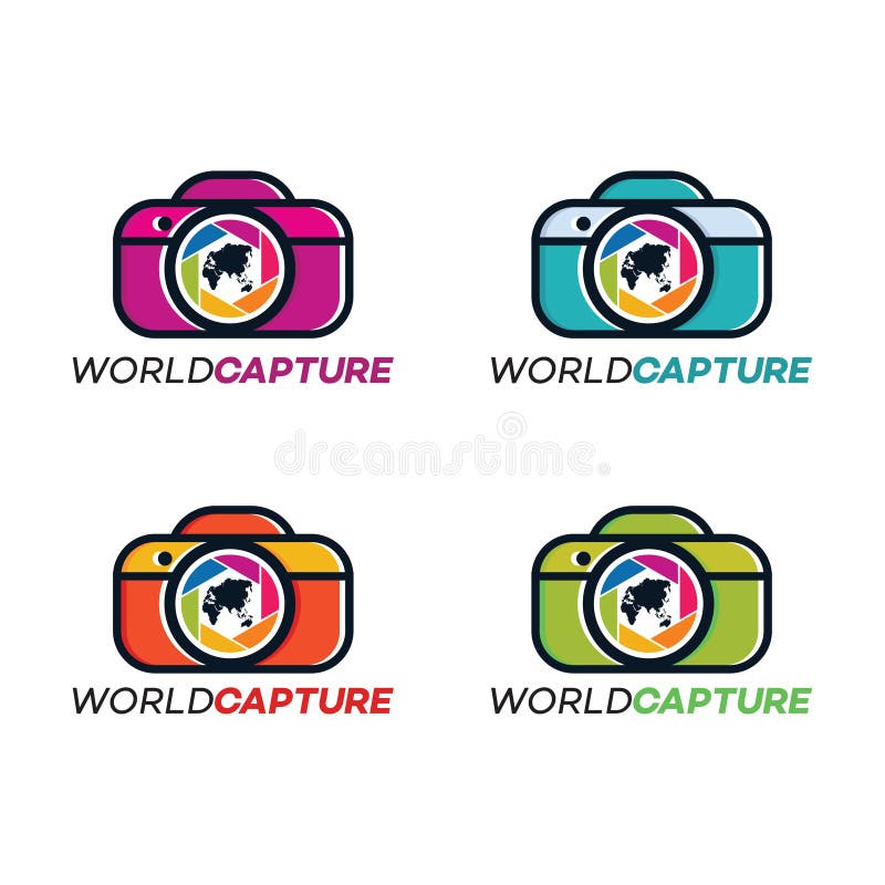 World Capture Logo Design Template Stock Vector - Illustration of ...