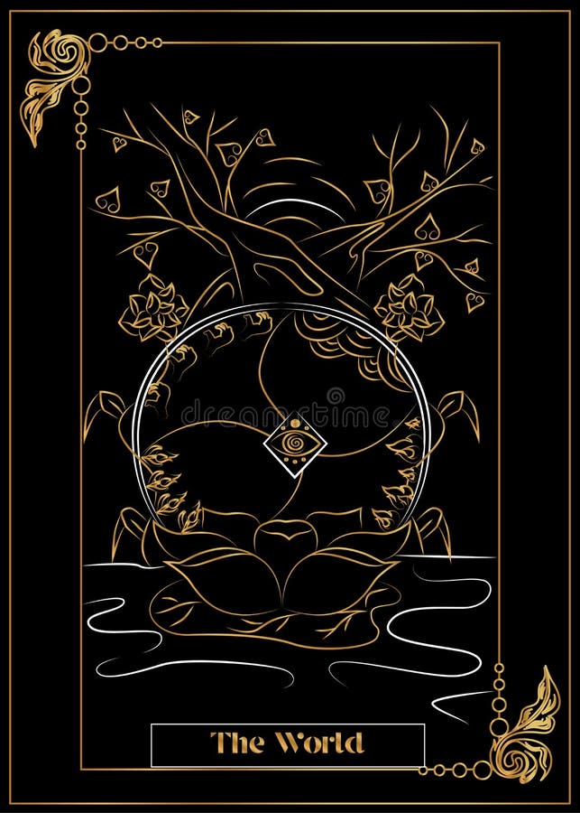 The World card stock vector. Illustration of games, fantasy - 258967000