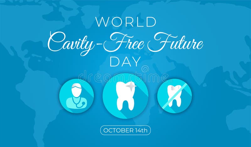 World Cavity-Free Future Day Background Illustration Banner Stock ...