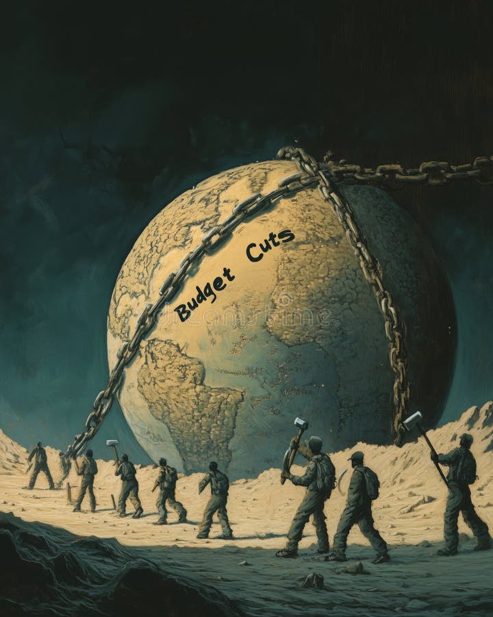 World in Chains As Workers Confront Budget Cuts in a Surreal Landscape ...