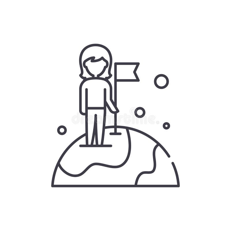 World Champion Line Icon Concept. World Champion Vector Linear ...