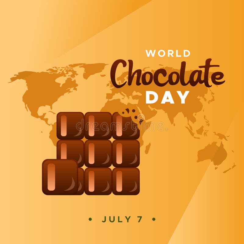 World Chocolate Day Background Design Stock Vector - Illustration of ...