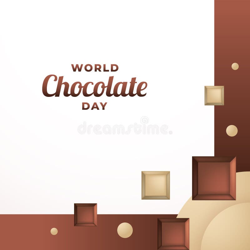 World Chocolate Day Background Design Stock Vector - Illustration of ...