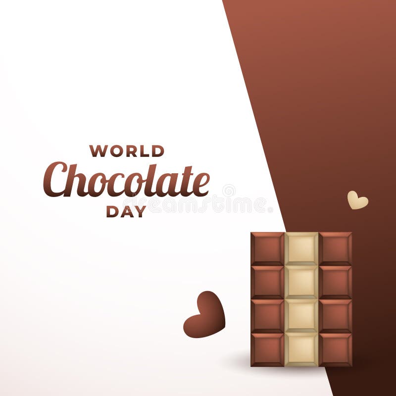 World Chocolate Day Background Design Stock Vector - Illustration of ...