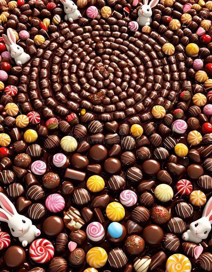 World Chocolate Day Banner Background with Sweet Chocolate Stock ...