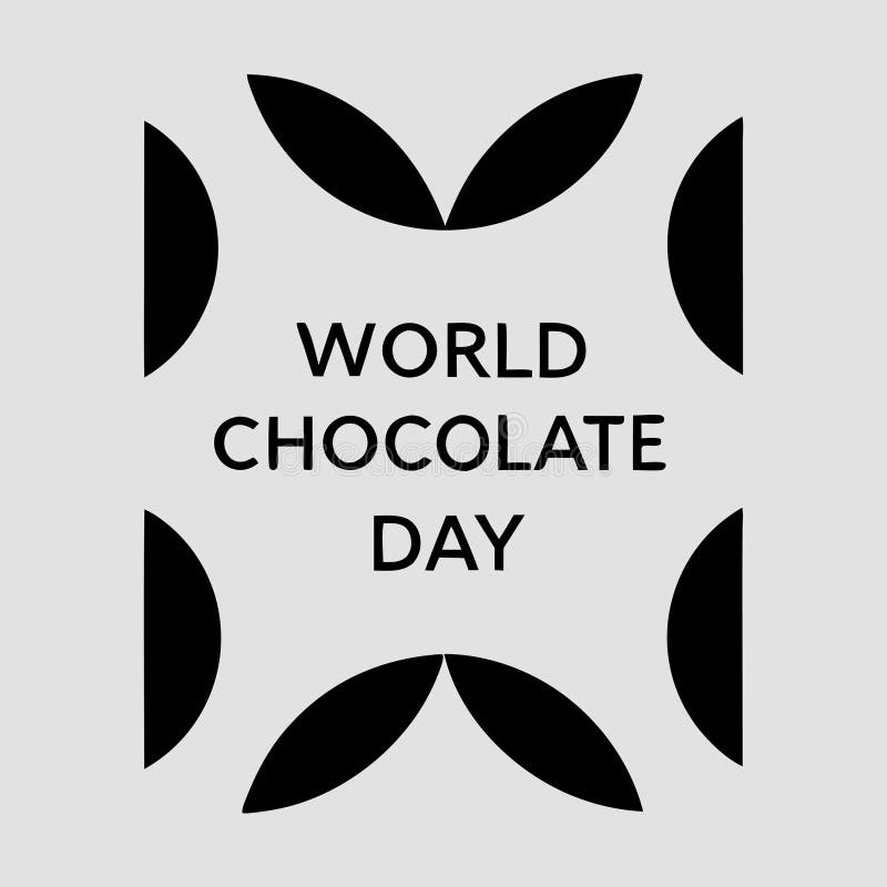 World Chocolate Day with Chocolate and Candy Stock Vector ...