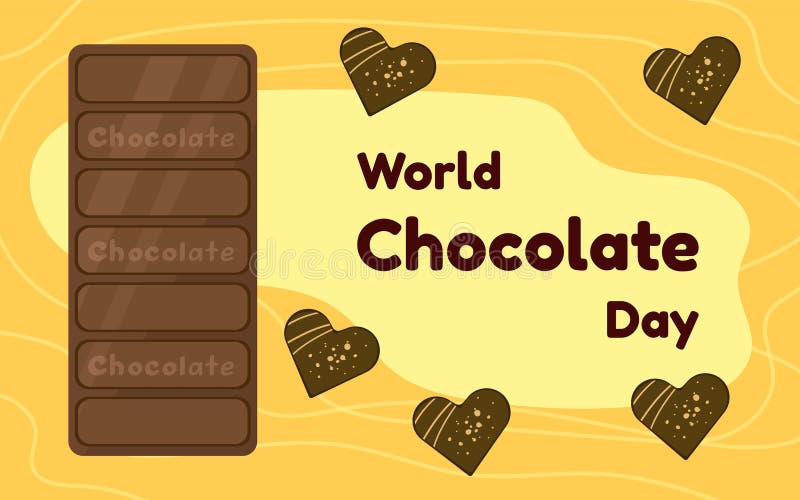 World Chocolate Day Design Template. Chocolate Blocks. Post with ...