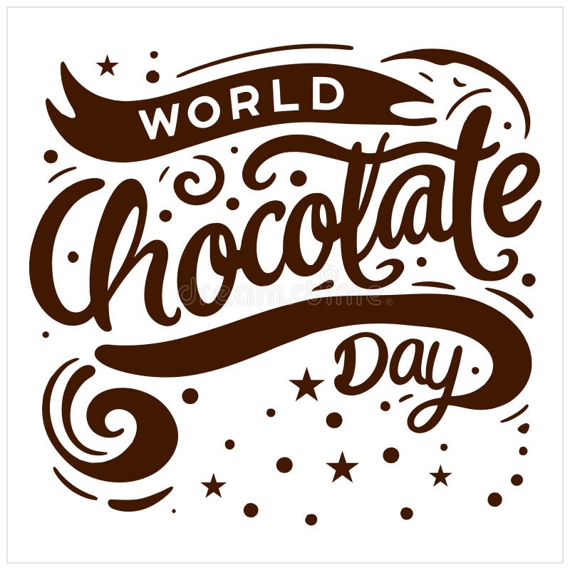 World Chocolate Day Graphic Celebration Design Vector Illustration ...