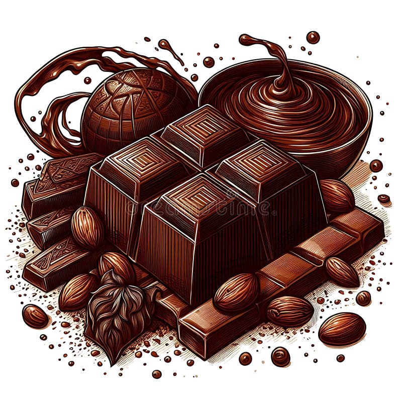 World Chocolate Day Illustration with Chocolate Sweets, Image is ...