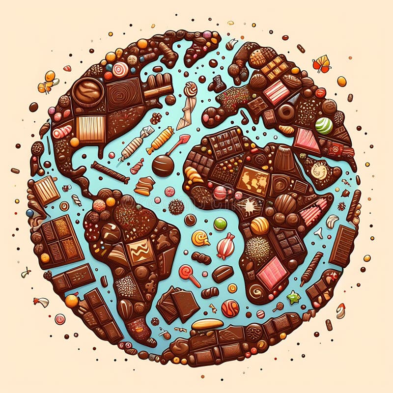 World Chocolate Day Illustration with Chocolate Sweets, Image is ...