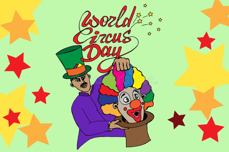 World circus day stock illustration. Illustration of doodle - 73500780