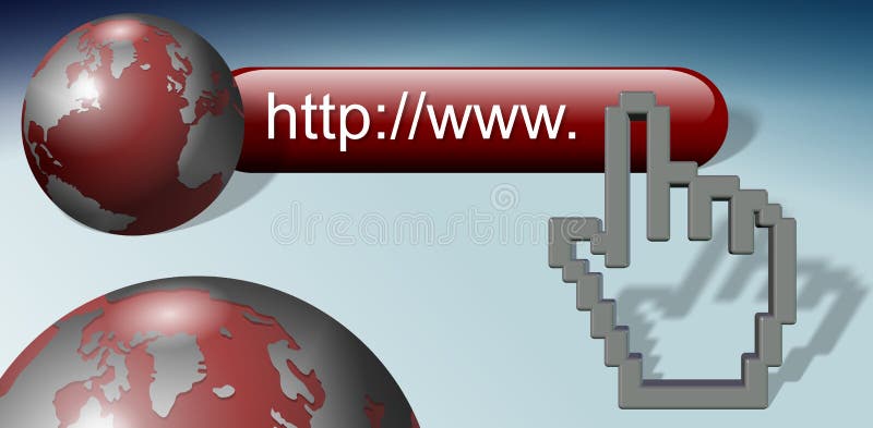World click away stock illustration. Illustration of horizontal - 23064089