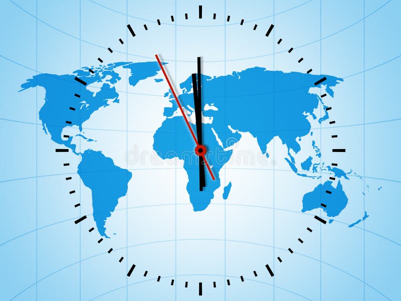 World clock stock illustration. Illustration of black - 19841043