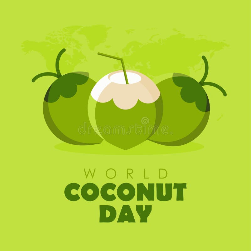 World Coconut Day Stock Illustrations – 426 World Coconut Day Stock ...