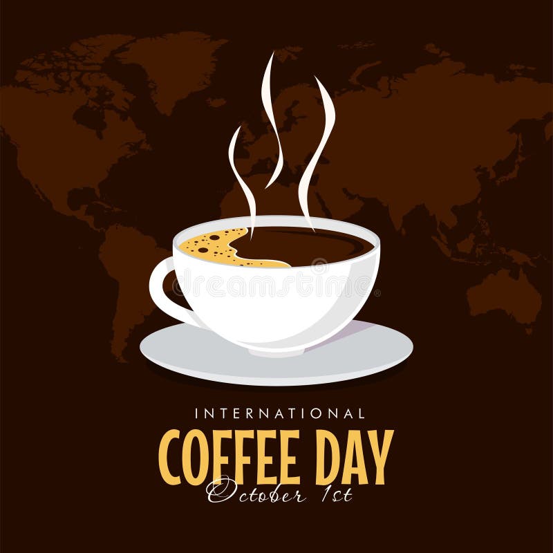 World Coffee Day Poster Template Vector Stock Stock Vector ...