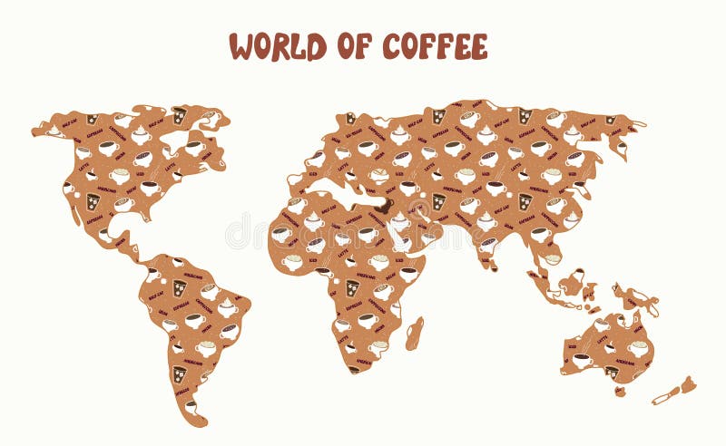 Coffee Stain World Map Stock Illustrations – 7 Coffee Stain World Map ...