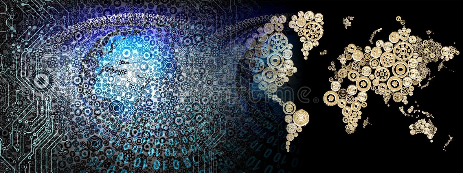 World Cogs Business Concept Cyber Security Data Protection Business ...