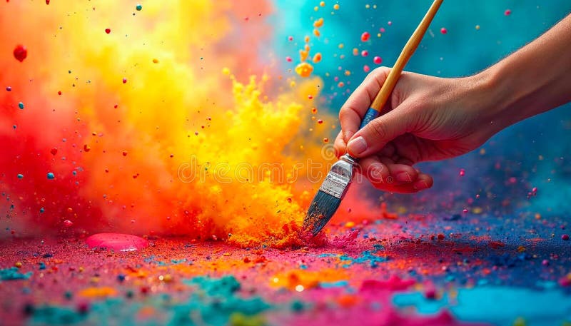 World Color Day Celebration – Vibrant Artistic Expression Stock ...
