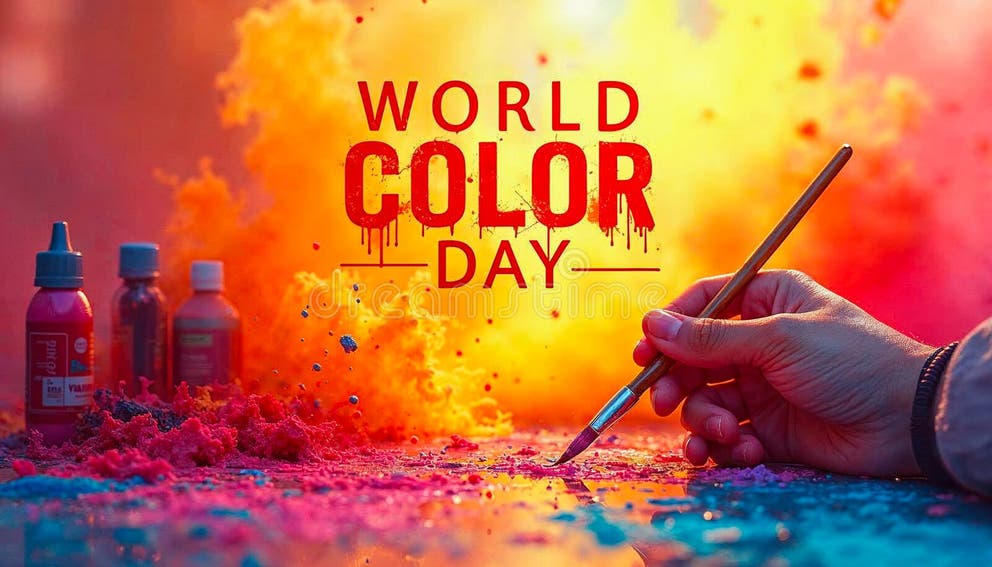 World Color Day Celebration – Vibrant Artistic Expression Stock ...