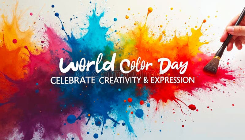 World Color Day Celebration – Vibrant Artistic Expression Stock ...