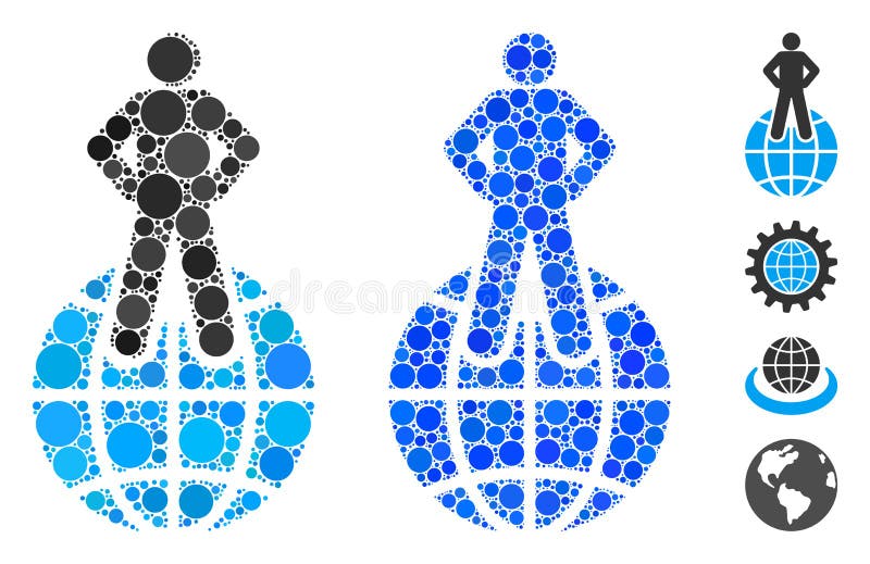 Color Circles World Map Pattern Stock Illustrations – 201 Color Circles ...