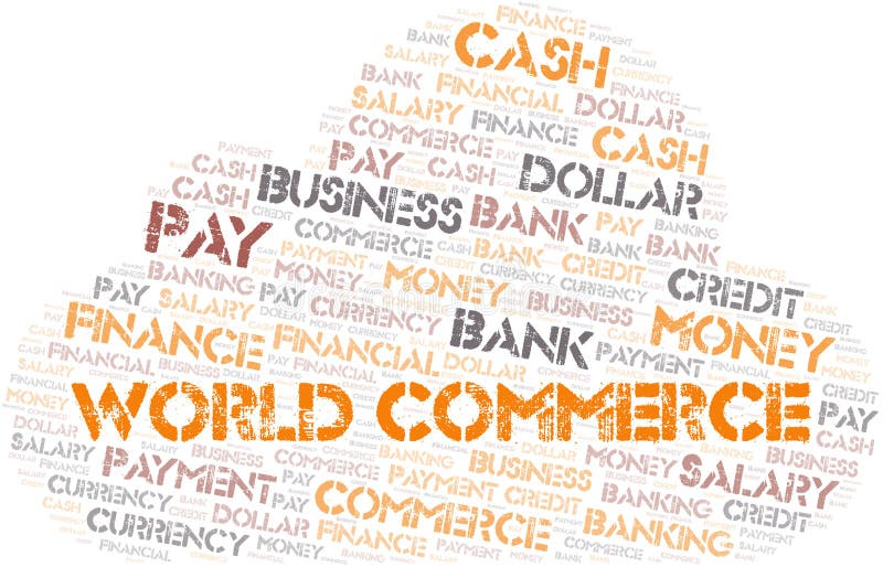World Commerce Typography Vector Word Cloud. Stock Vector ...