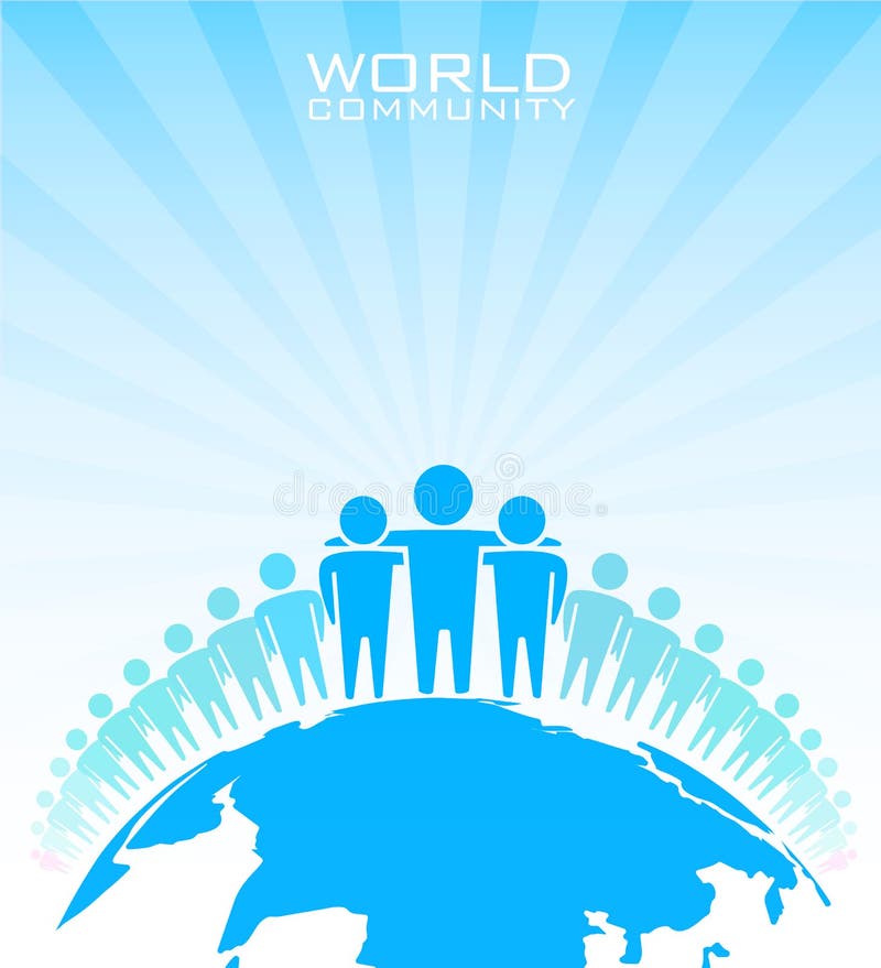 World Community. Business Concept Stock Vector - Illustration of earth ...