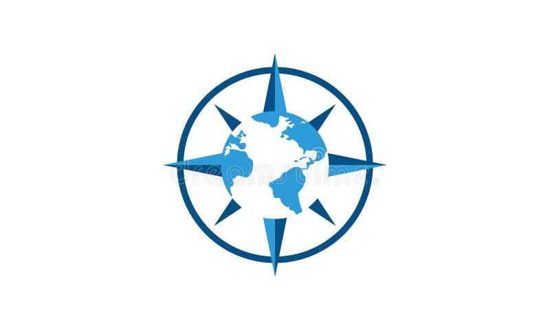 World compass logo design stock vector. Illustration of logo - 249134584