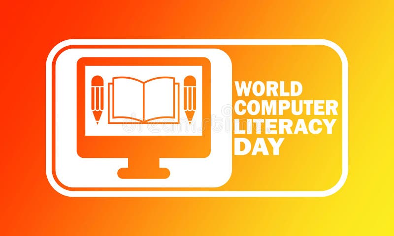 World Computer Literacy Day Vector Illustration Stock Vector ...