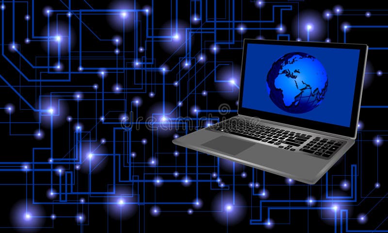 World Computer Network Technology. Technology Communication Stock Image ...