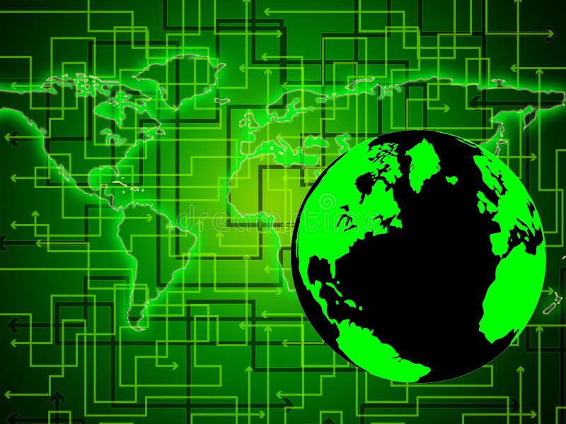 World Computer Represents Network Server and Communication Stock ... World Computer Represents Network Server and Communication Stock ...