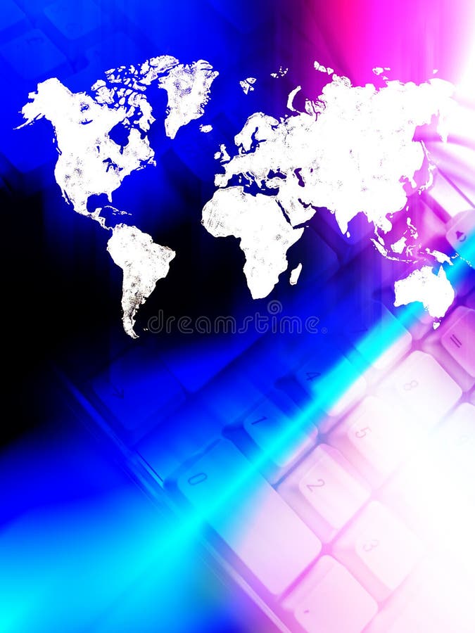 World connected stock illustration. Illustration of communication - 662080