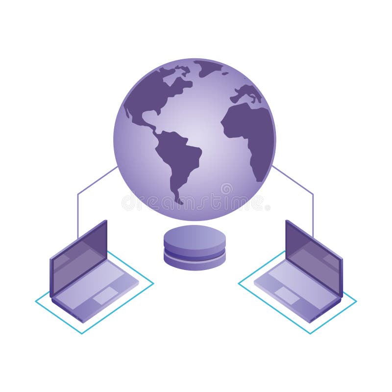 World Map with Connected Data Centers Stock Illustration - Illustration ... World Map with Connected Data Centers Stock Illustration - Illustration ...