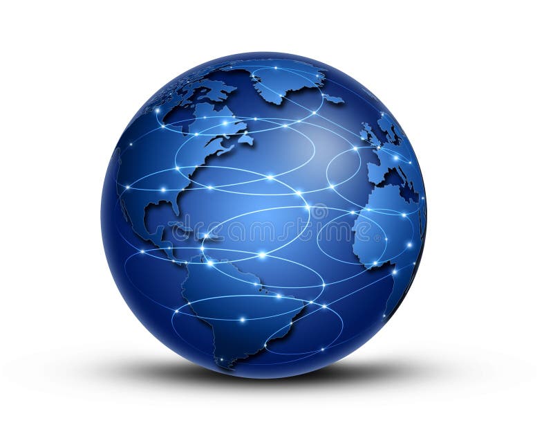 World connection stock illustration. Illustration of node - 19793262