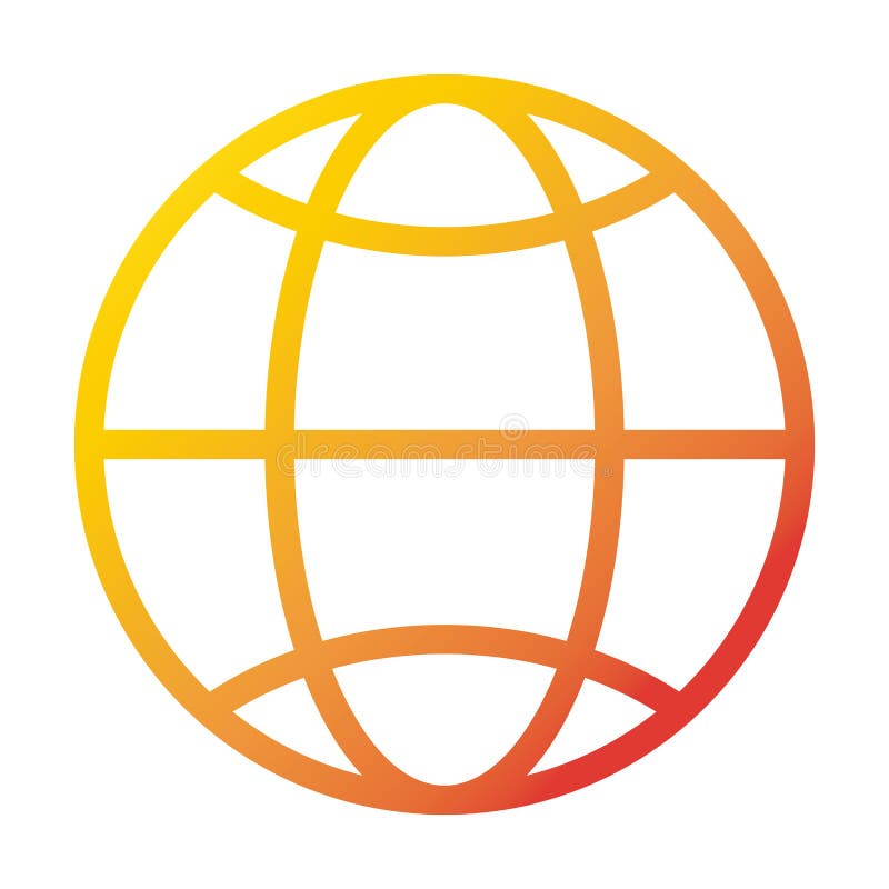 World Connection Internet Web Technology Interface Gradient Style Icon ...